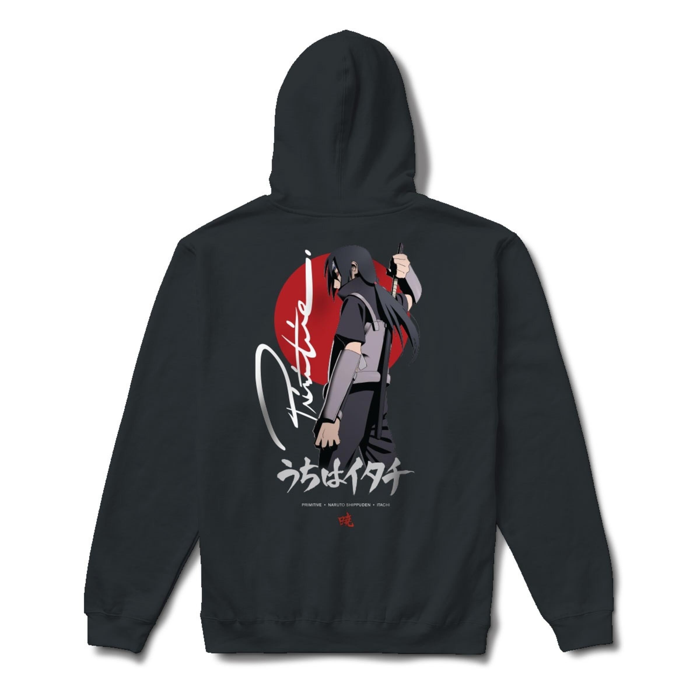 Primitive x Naruto Itachi Warning Black Hoodie | Foreverfly Skate